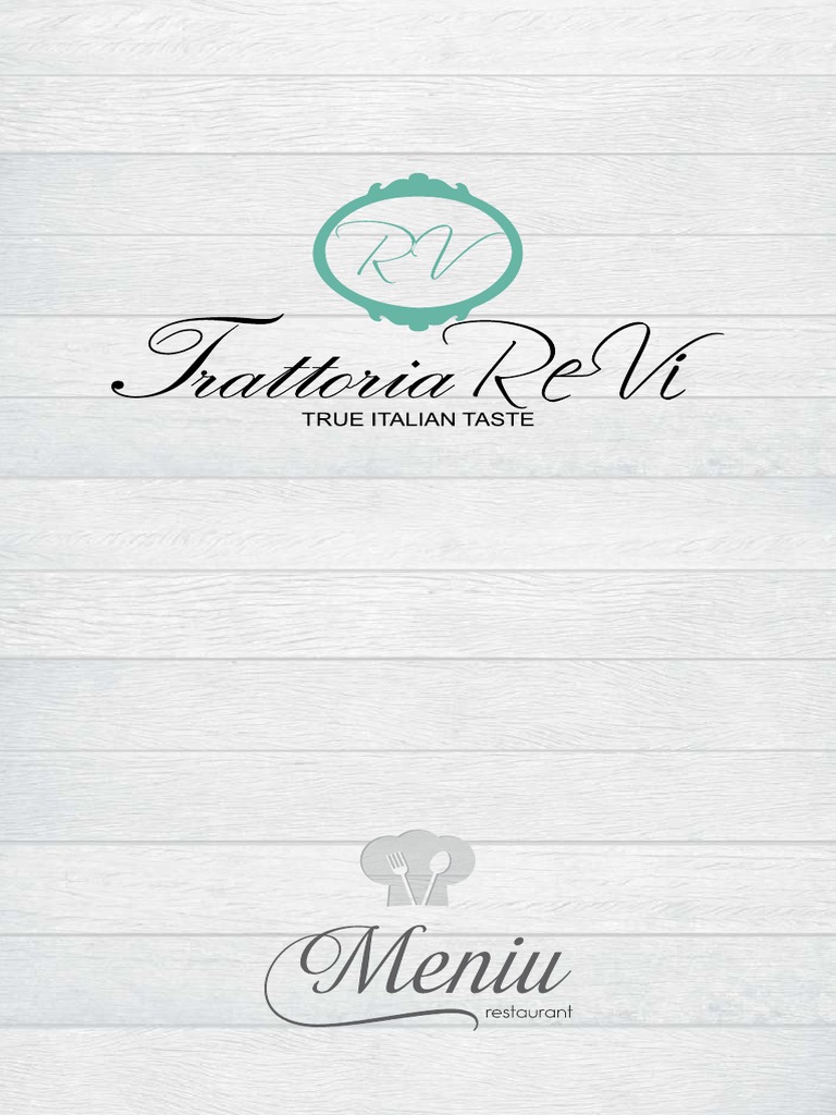 Meniu A La Carte Trattoria Revi | PDF