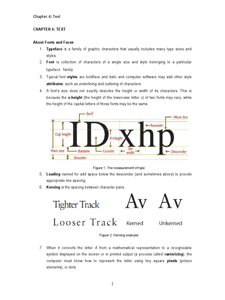 Chapter 4: Text About Fonts and Faces | Download Free PDF | Typefaces ...