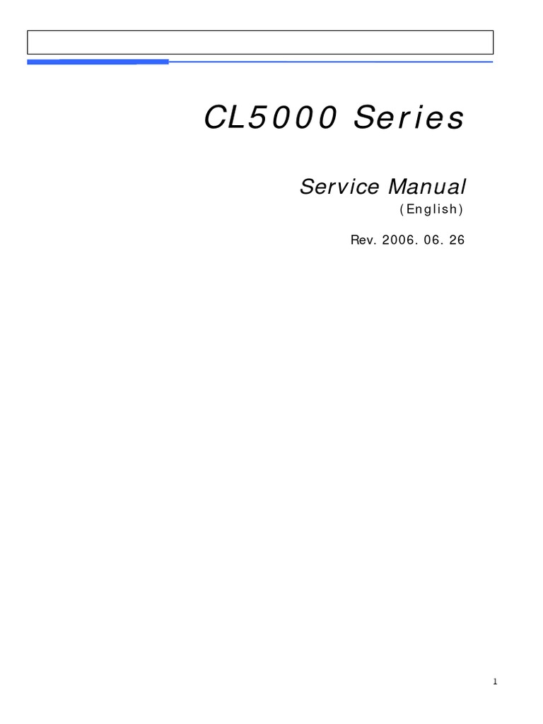 CL5000 Series: Service Manual | PDF | Ac Power Plugs And Sockets | Calibration