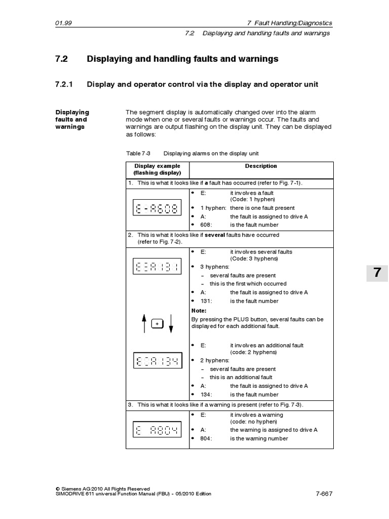 Simodrive-611U-fault-Alarm | PDF | Computer File | Information Age
