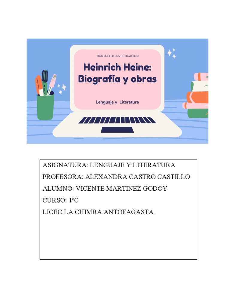 Biografía y obras de Heinrich Heine | PDF