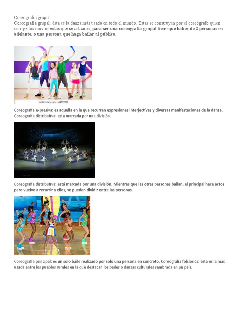 Coreografía Grupal | PDF | Arte