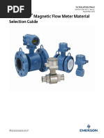 Flowmeter Selection Chart | PDF | Flow Measurement | Continuum Mechanics