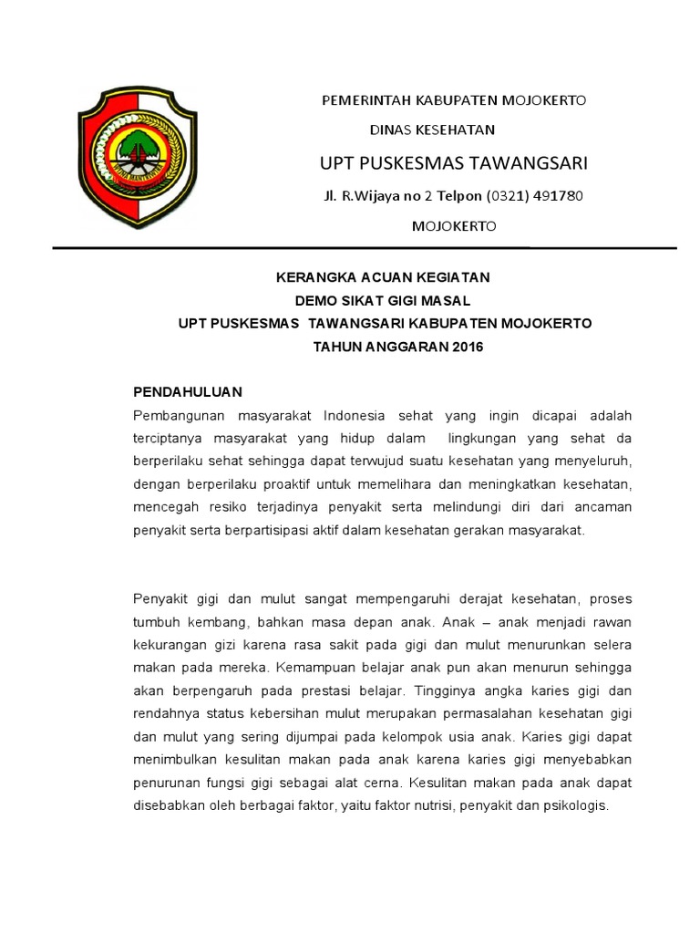 Kak Demo Sikat Gigi Masal | PDF