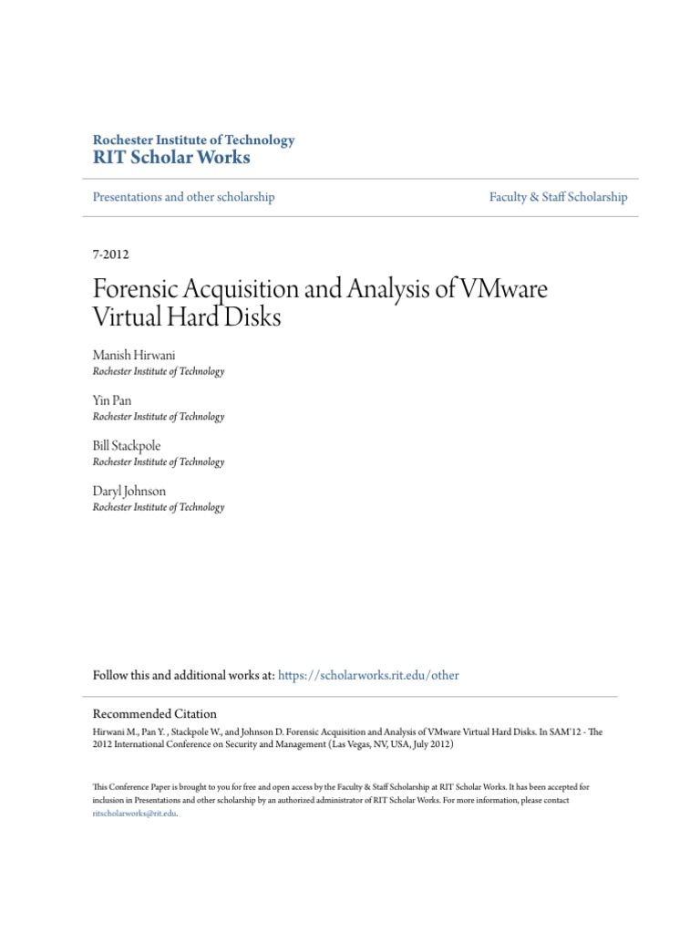 Forensic Analysis of VMware VMs | PDF | Computer Forensics | Virtual ...