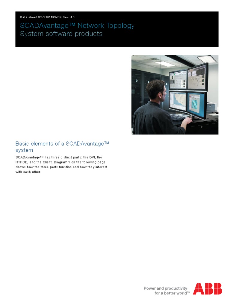 SCADAvantage Network Topology System Software Products | PDF | Computer ...