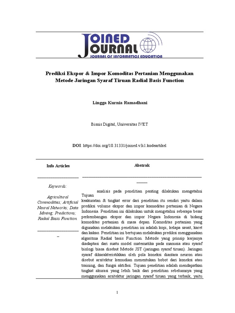 Template Jurnal Baru 2021 Lingga | PDF
