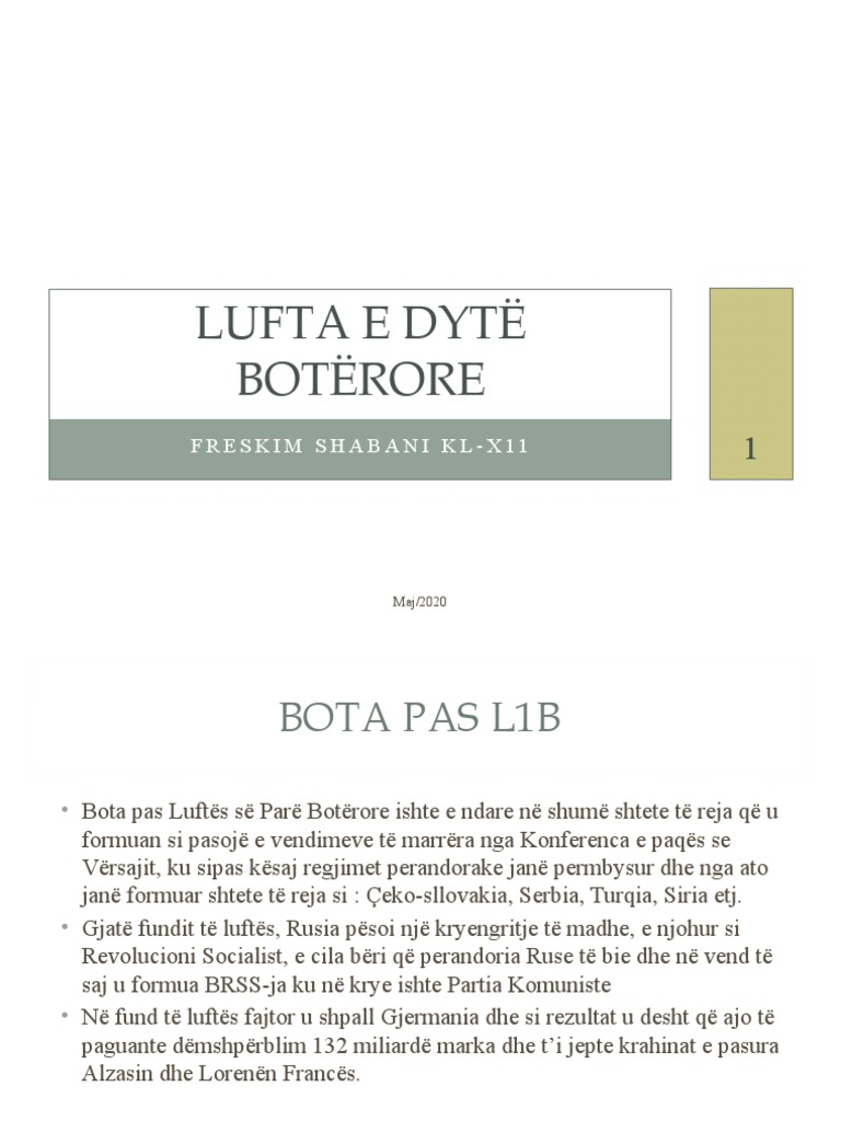 Lufta e Dytë Botërore | PDF