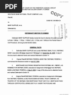 57.105 Florida Motion for Frivolous Sanctions Foreclosure | Plaintiff | Lawyer