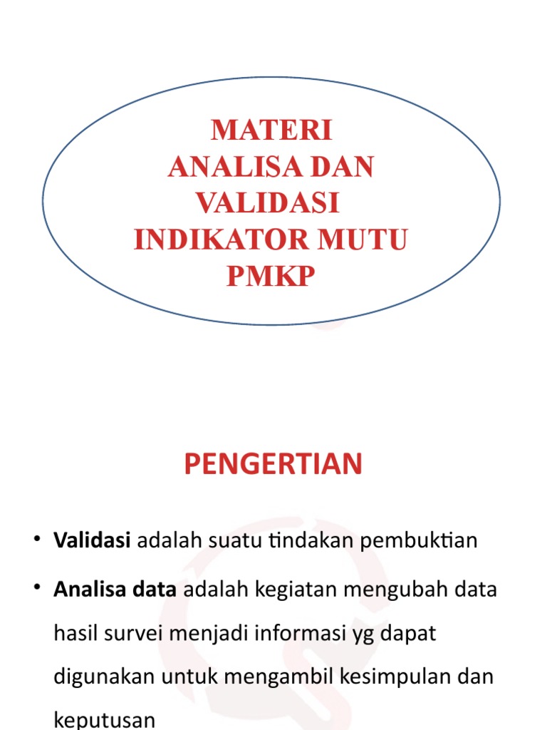 Analisa Dan Validasi Indikator Mutu Autosaved | PDF | Bisnis