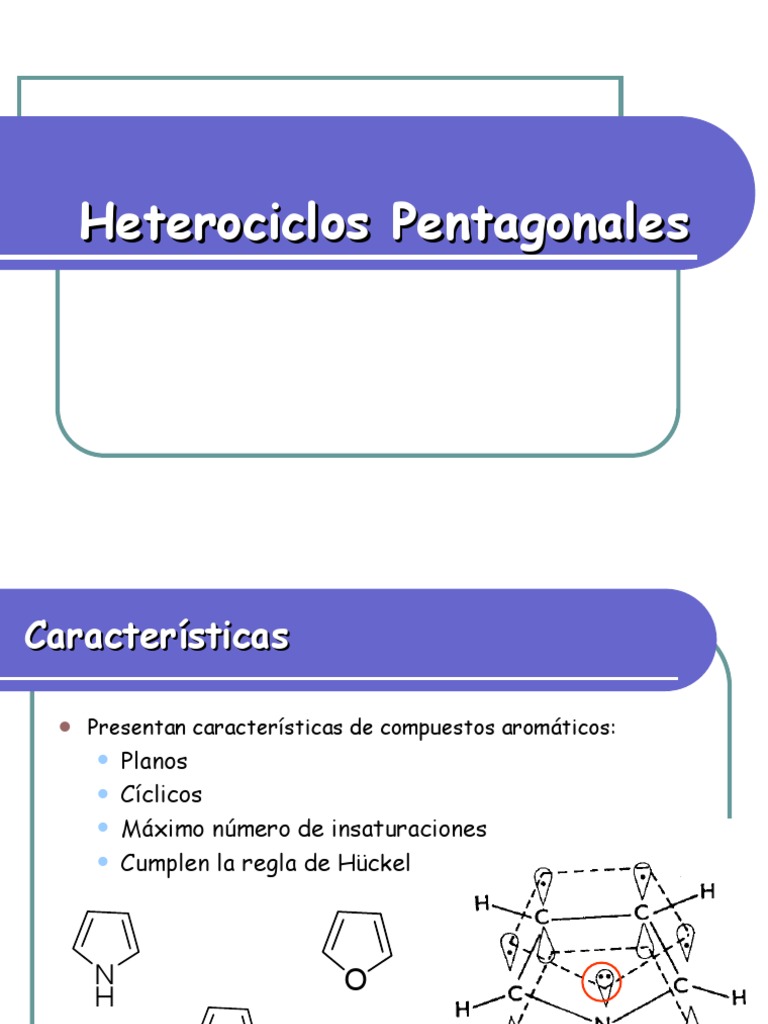 Heterociclos Pentagonales | PDF | Química Orgánica | Compuestos orgánicos