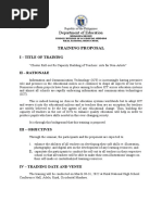 INSET Proposal Sample | PDF | News | News Media