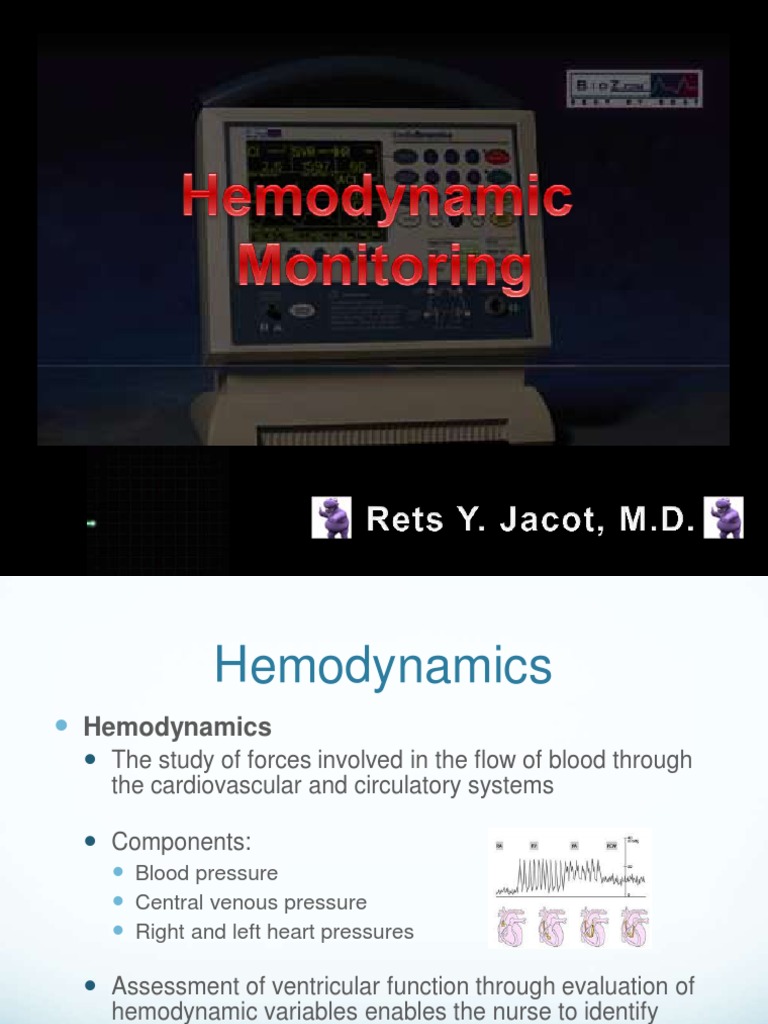 Hemodynamic Monitoring PDF | PDF | Hemodynamics | Heart
