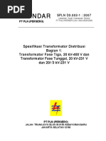 SPLN T6.001 2013 | PDF | Teknologi & Rekayasa