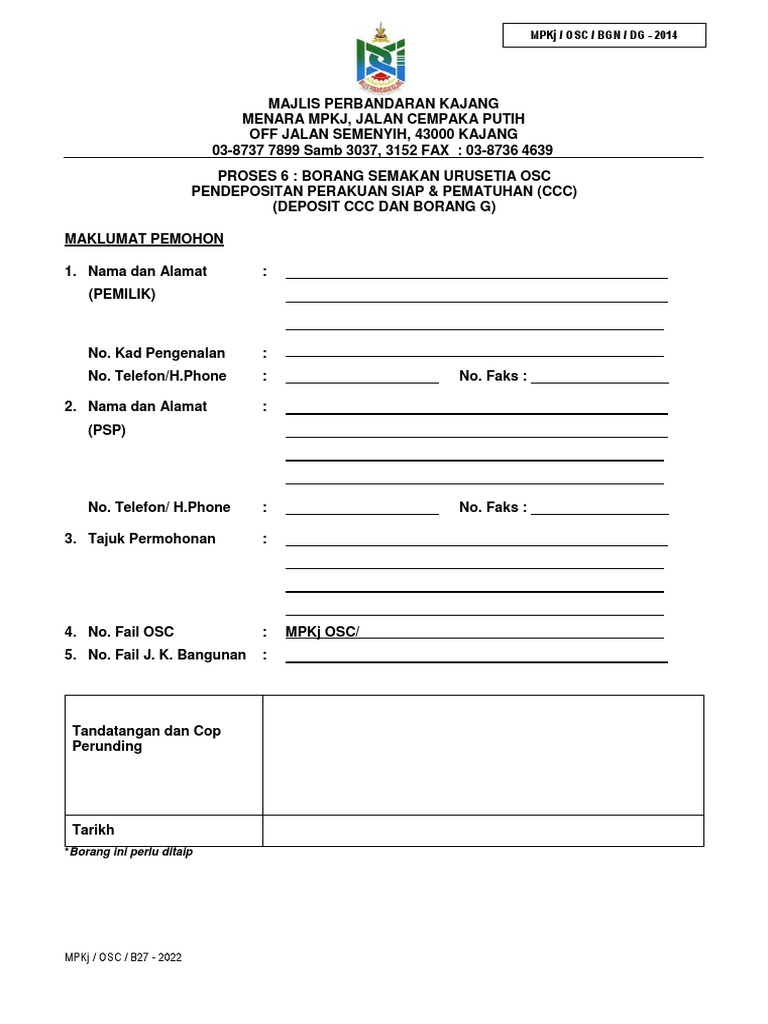 P - 6 Pendepositan CCC Osc 3 Plus | PDF