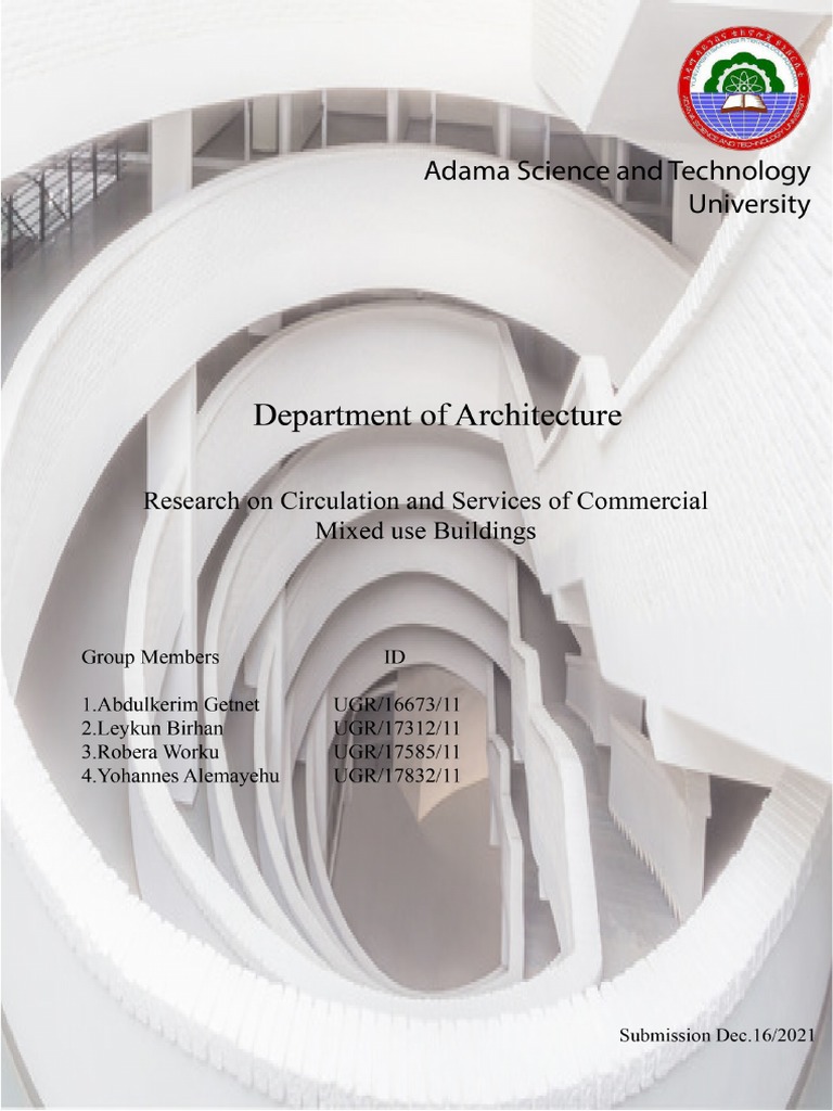Research On Commercial Buildings and Their Circulation and Services ...