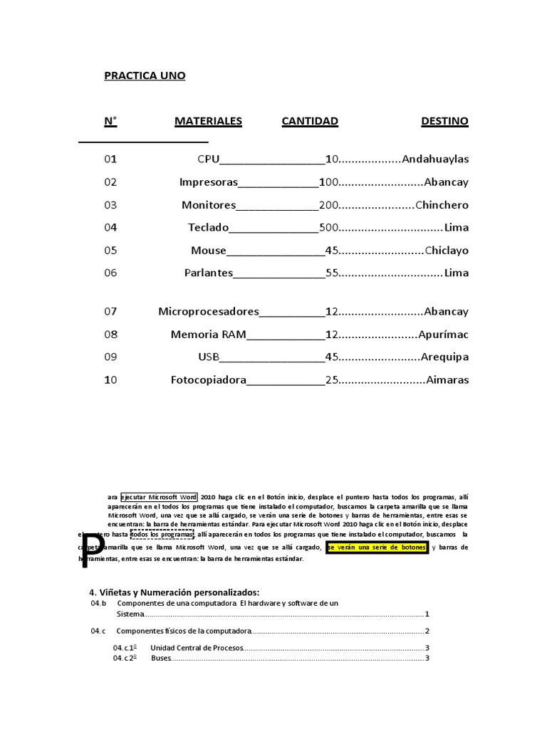 Practica Comp. e Imformatica | PDF | Hardware de la computadora | Ingeniería Informática