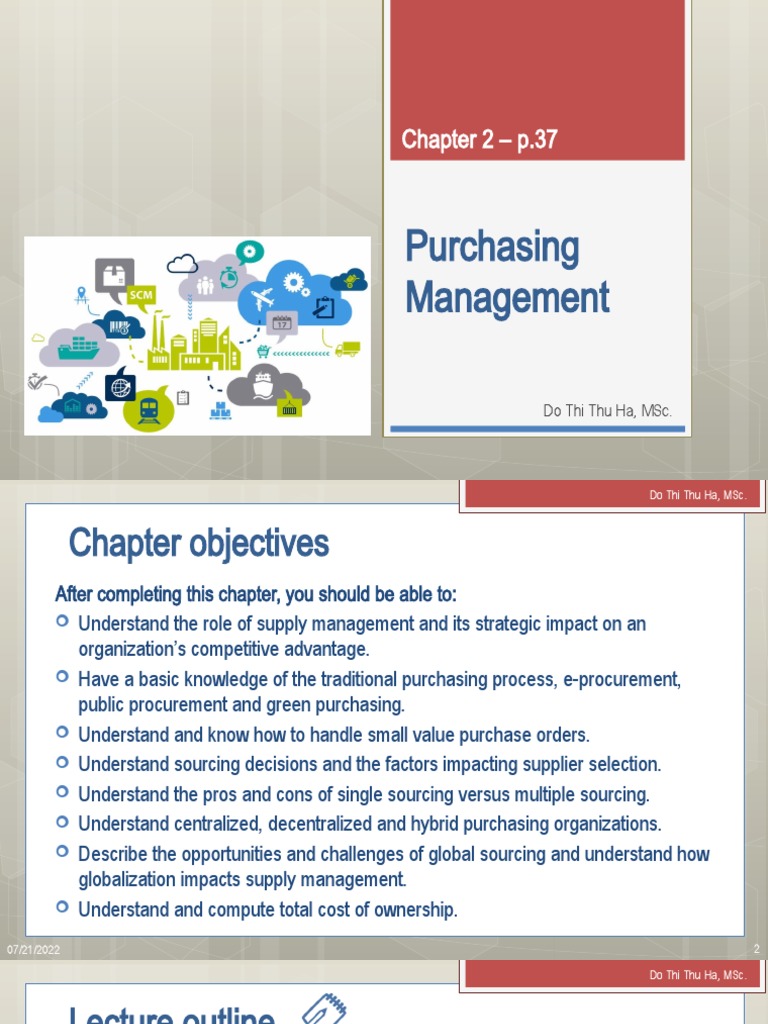 Chapter 2 - Purchasing Management | PDF | Procurement | Supply Chain
