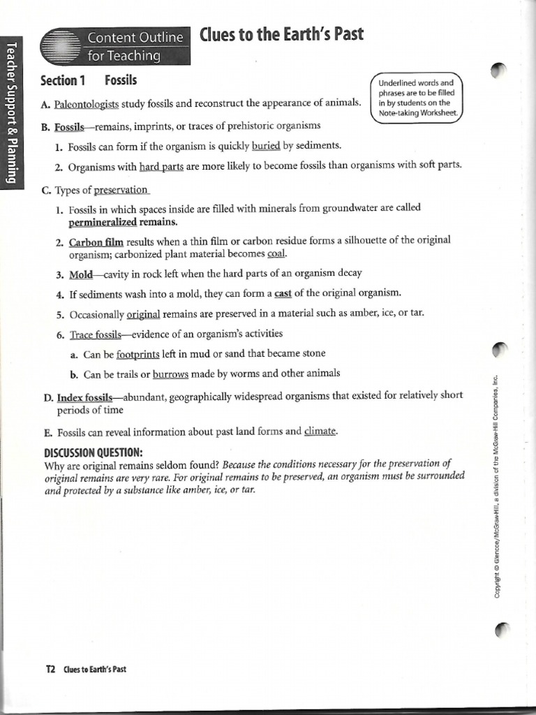 Earth Science Ch. 13 Clues To Earths Past | PDF