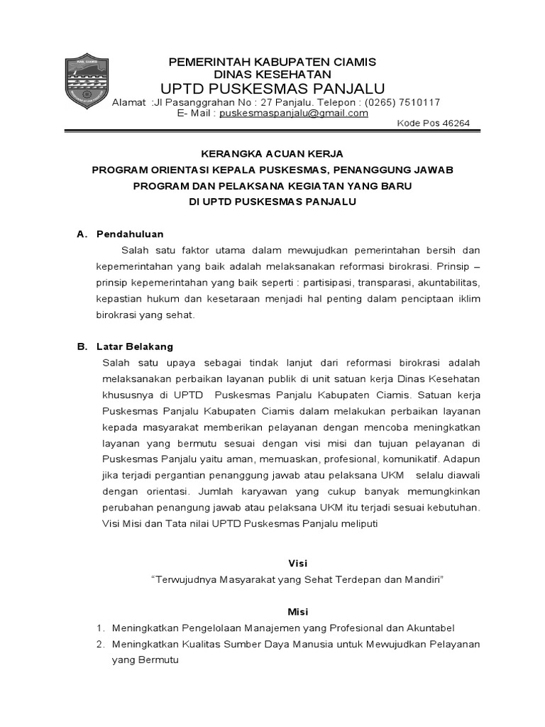 5.1.2.2 Kak Orientasi PJ Baru | PDF