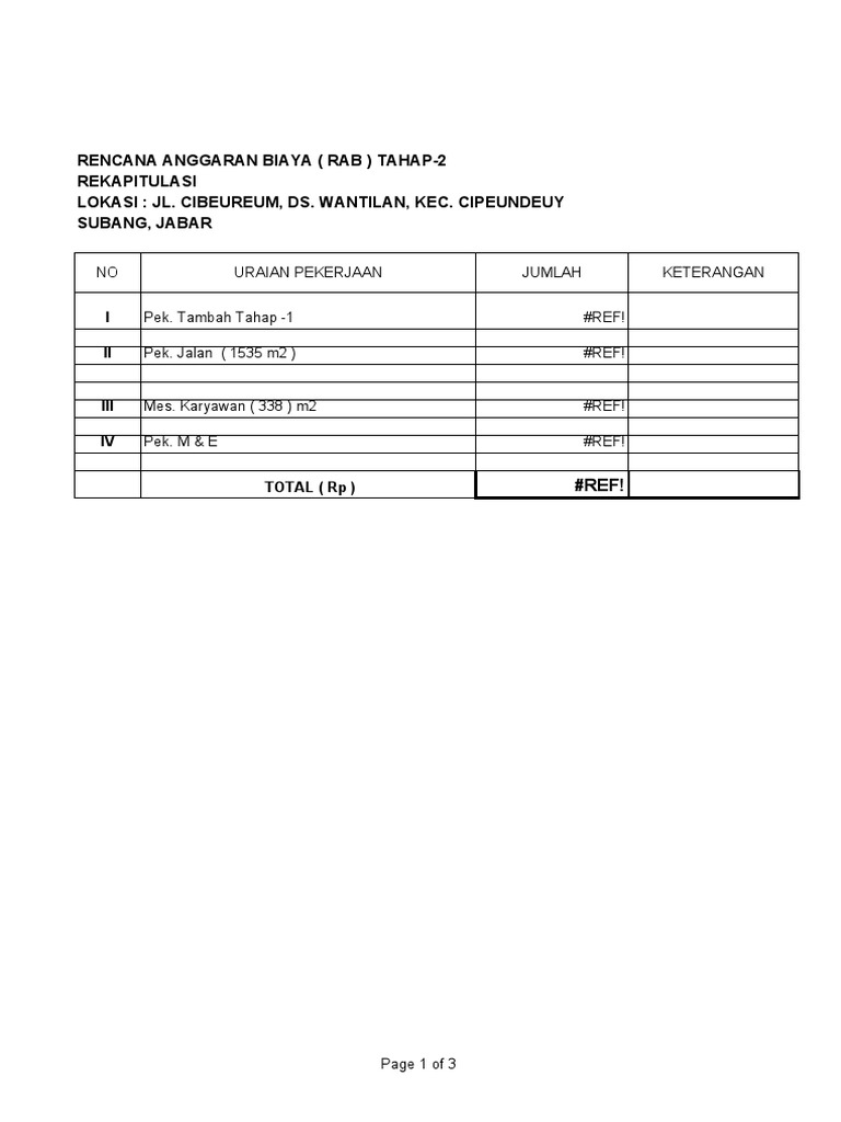 Rab Pembangunan Masjid | PDF
