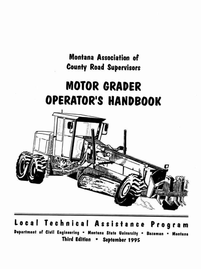 Motor Grader Operators Handbook 2000 1 | PDF