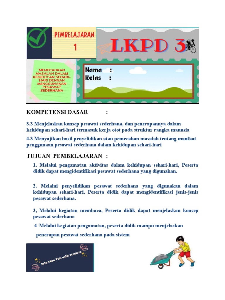 LKPD 3 Pesawat Sederhana | PDF