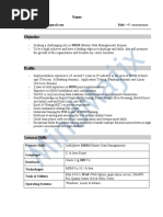 Capgemini Resume Template | PDF | Software | Computing