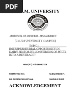 KMF Internship Project Report - 81922739 | PDF | Butter | Milk