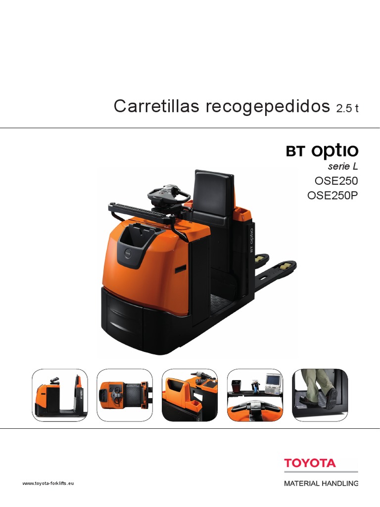 RPG Carvin Toyota BT Ficha Tecnica Caracteristicas OSE250 OSE250P | PDF ...