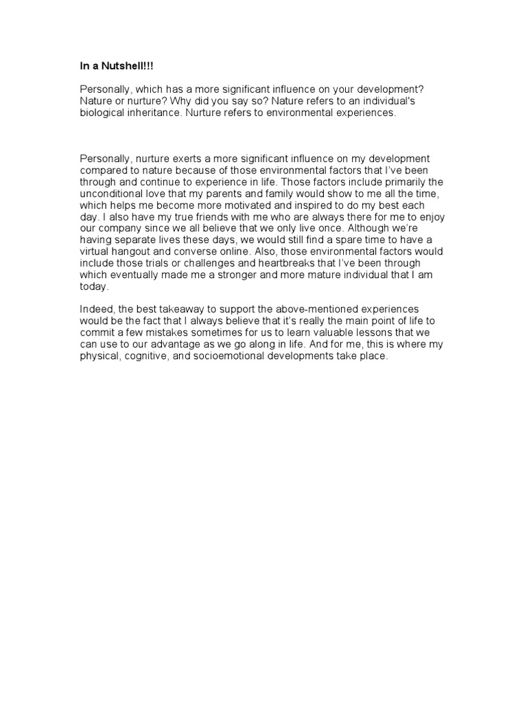 In A Nutshell!!! | PDF