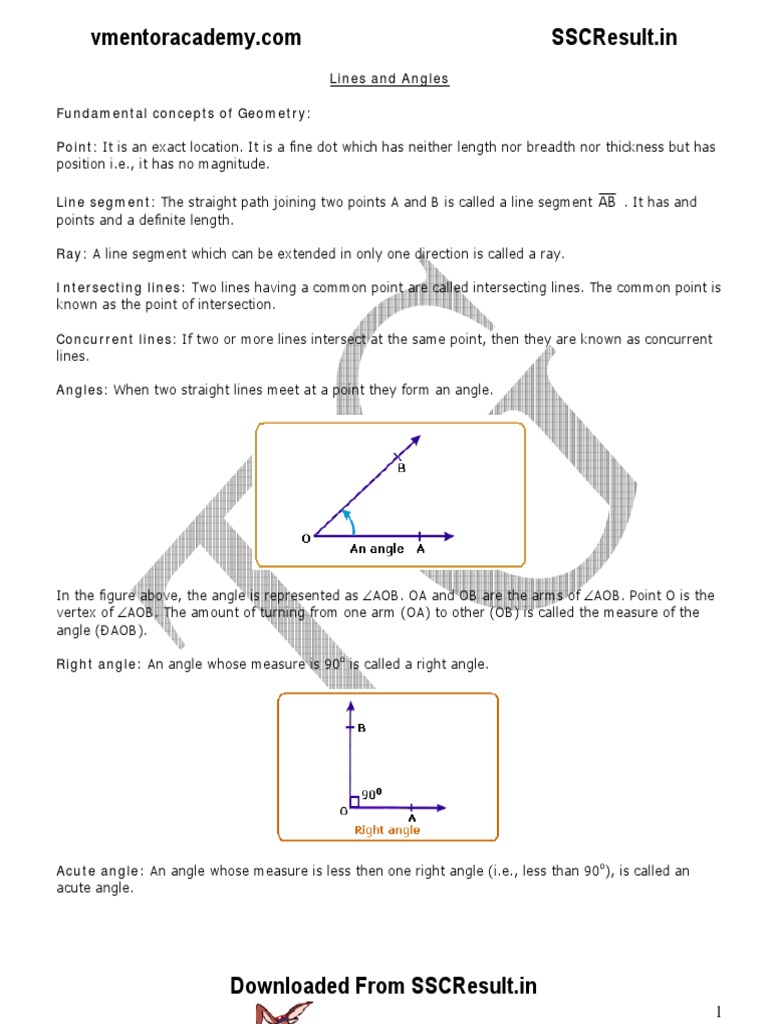 Geometry Notes | PDF | Circle | Rectangle