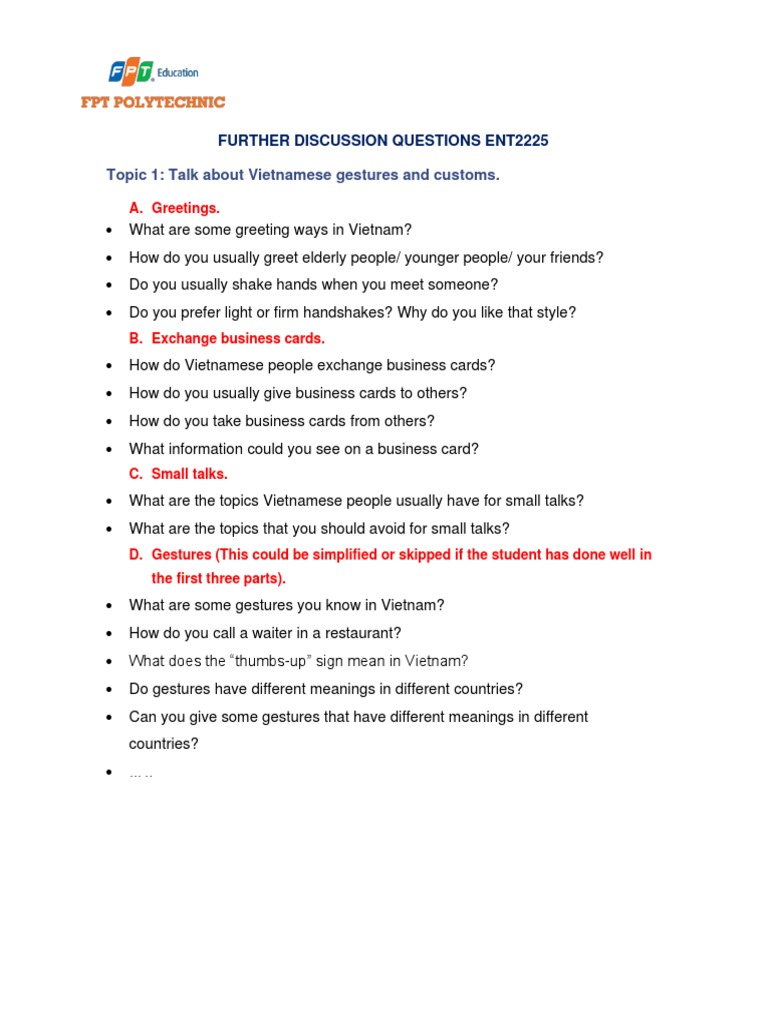 Ent2225 Further Discussion Questions Updated | PDF