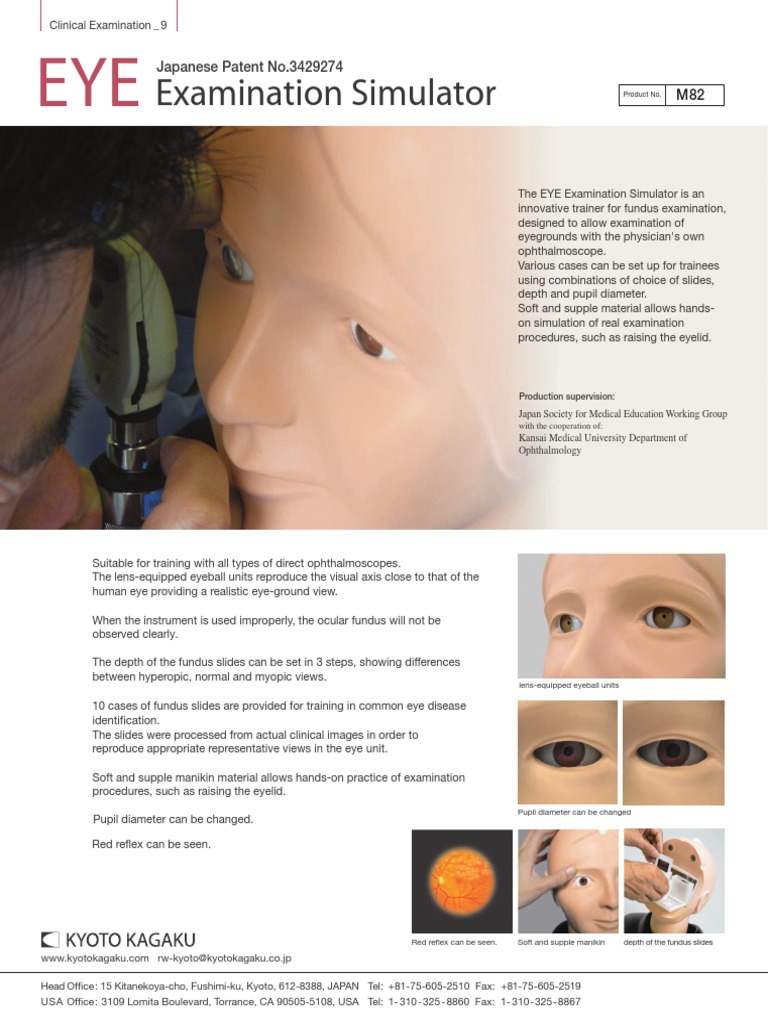 EYE Examination Simulator Overview | PDF | Human Eye | Diseases And ...