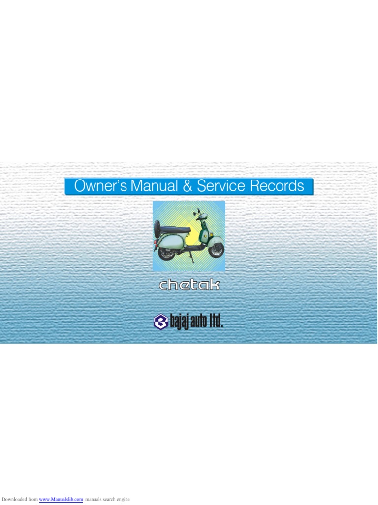 Owner's Manual & Service Records: Downloaded From Manuals Search Engine ...