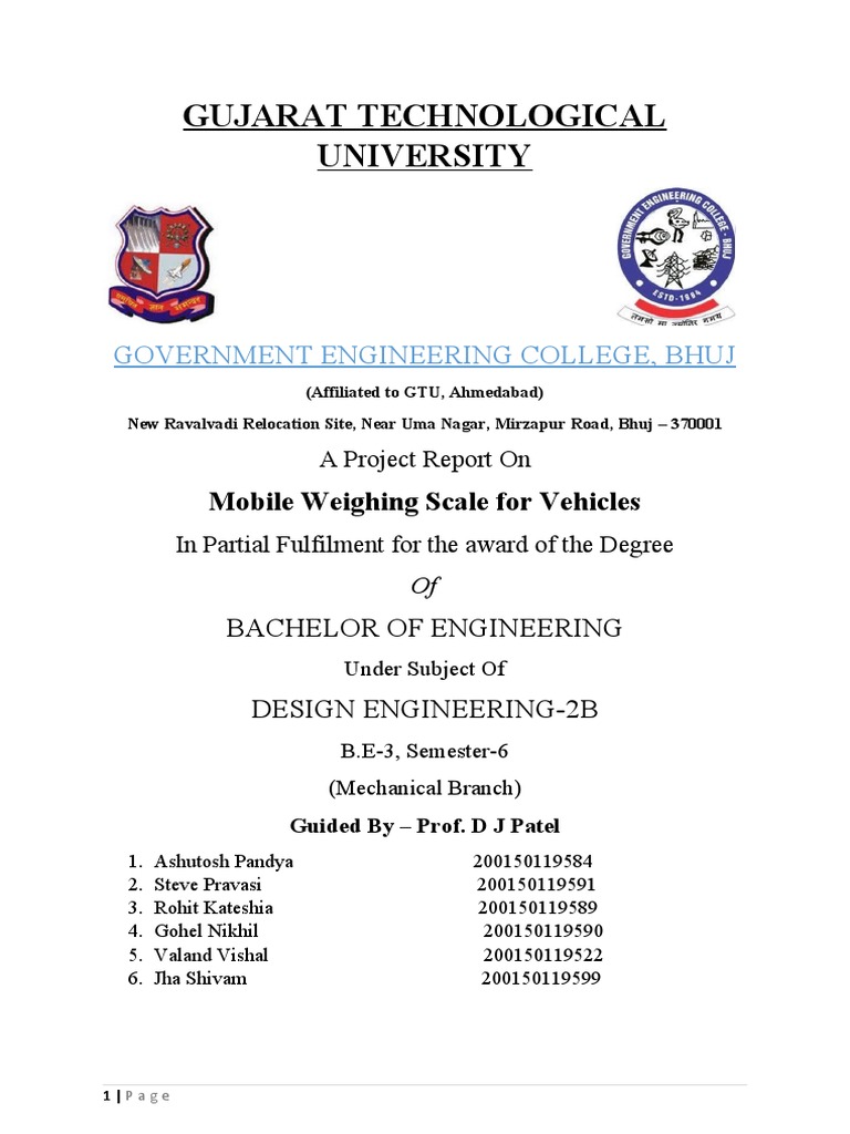 Gujarat Technological University: Government Engineering College, Bhuj ...