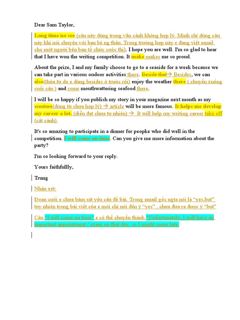 B1 023 Nguyen-Thanh-Trung Writing1 | PDF