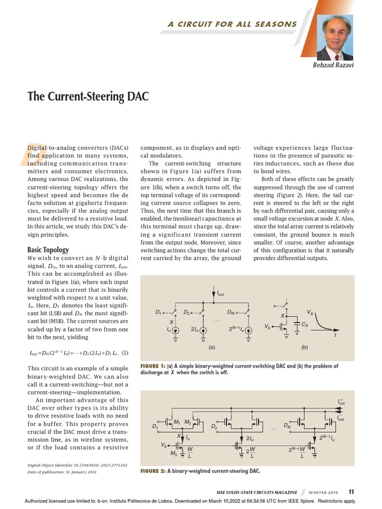 The Current-Steering Dac: A Circuit For All Seasons | PDF | Digital To ...