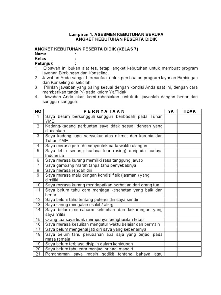 D. Angket Akpd Dan Angket Diagnostik Merdeka Belajar | PDF