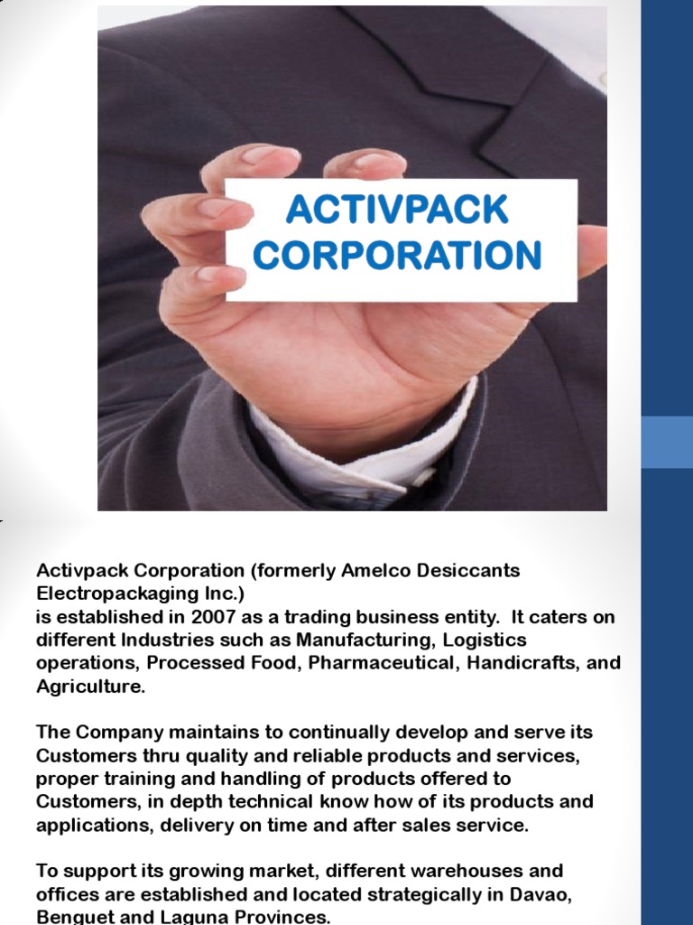 Activpack Company Profile | PDF | Packaging And Labeling | Business Process
