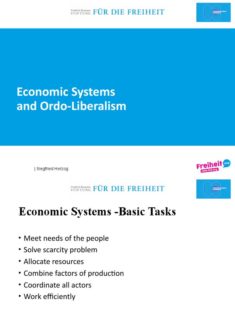 Economic Systems and Ordo-Liberalism | PDF | Economic System | Market ...