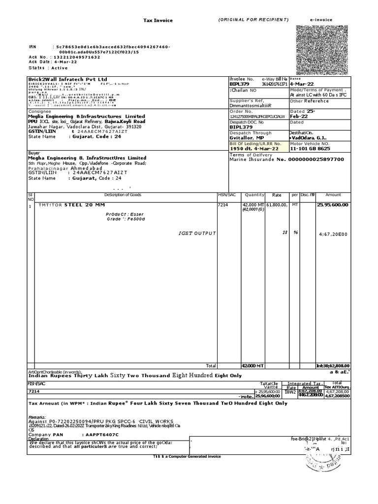 Flipkart Invoice Format | PDF | Economy Of India