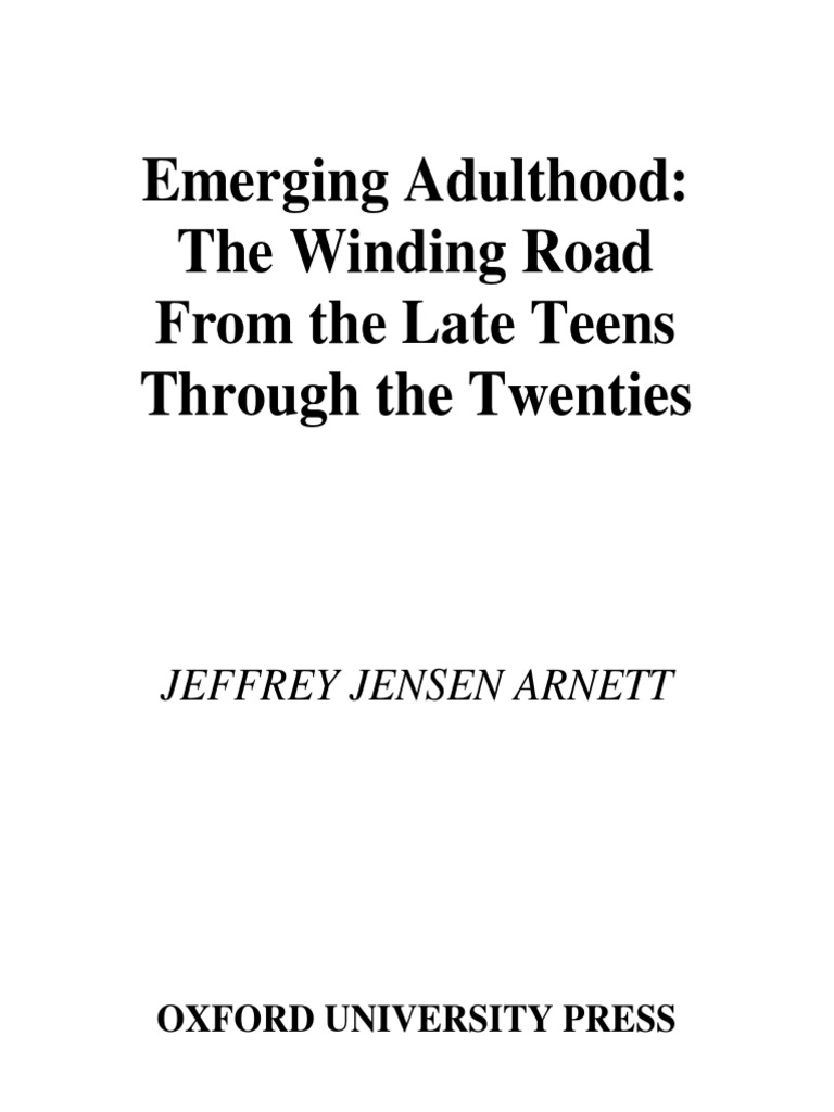 Arnett, Emerging Adulthood | PDF | Adults | Adolescence