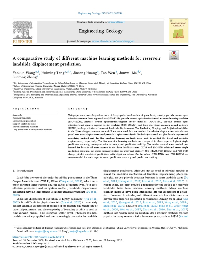 2022 - A Comparative Study of Different Machine Learning Methods For ...