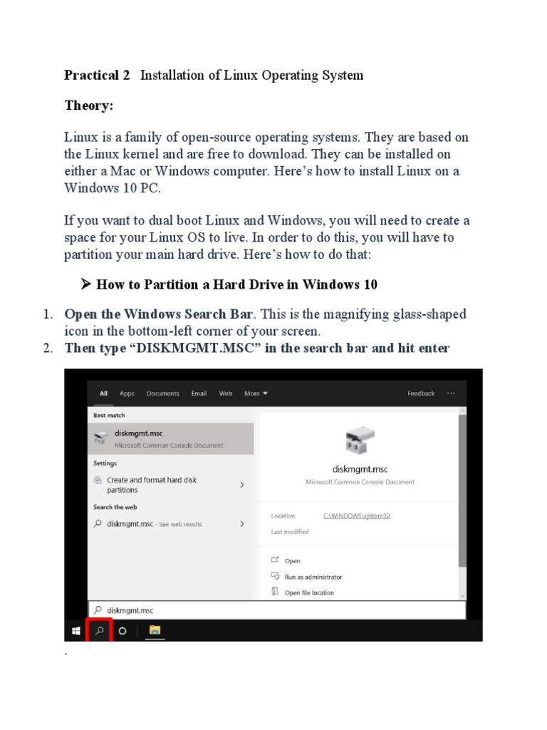 Practical 2 Installation of Linux Operating System | PDF | Booting ...