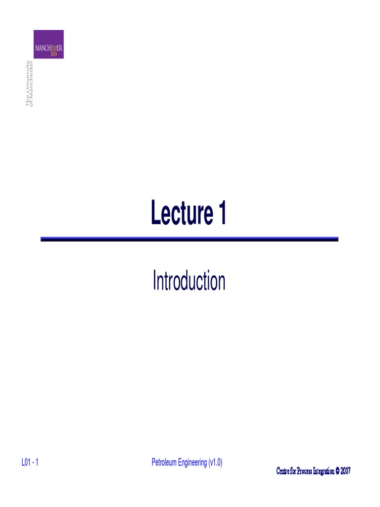 L01 - 1 Petroleum Engineering (v1.0) | PDF | Petroleum | Oil Refinery