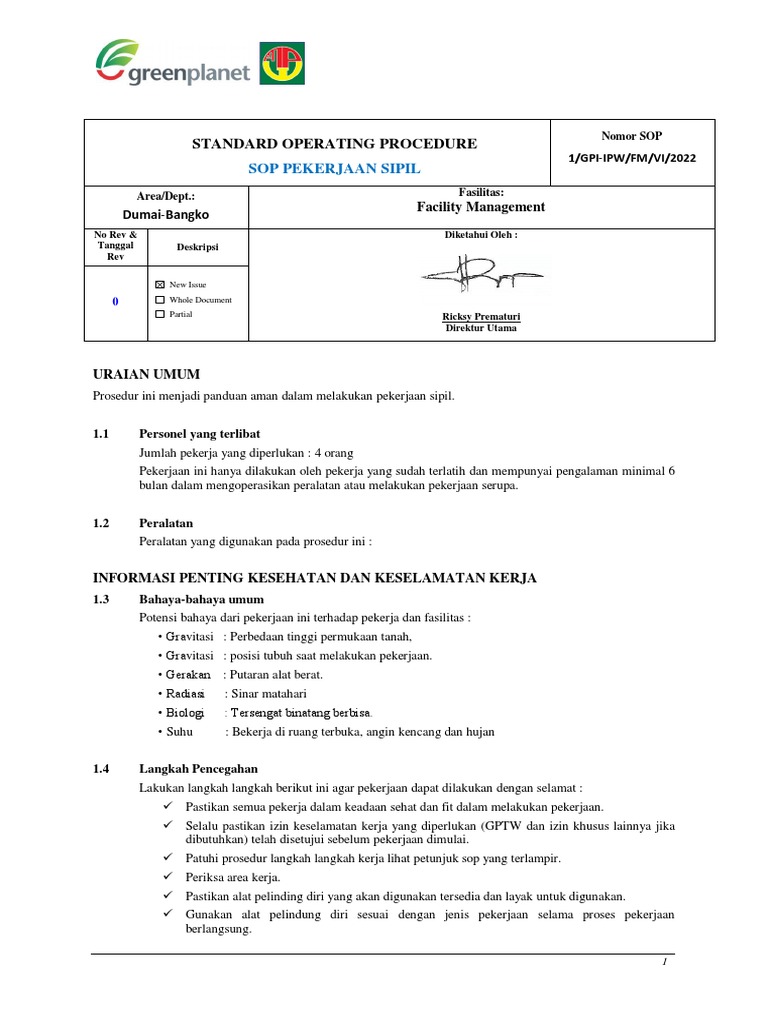 SOP Preventive Maintenance - SPHR00268A | PDF