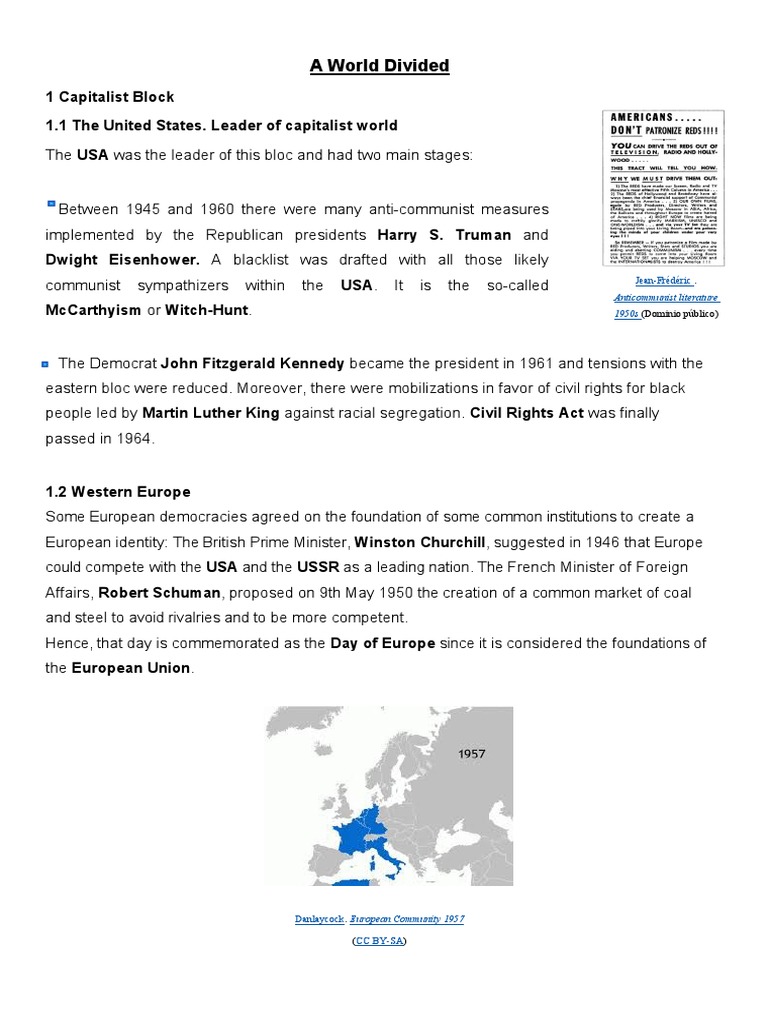 Guerra Fría 4º ESO | PDF | Eastern Bloc | Cold War