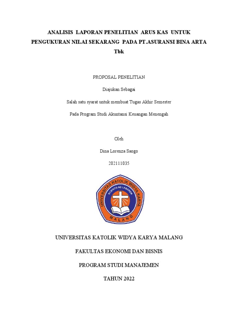 Tugas Proposal Dina | PDF