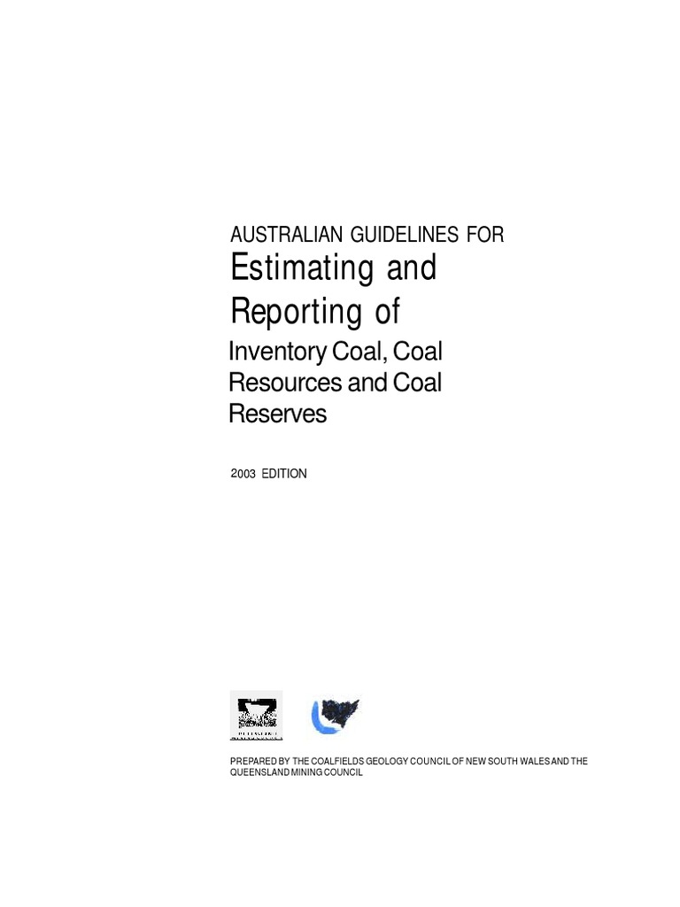 Australian Guidelines For Estimating and Reporting of Inventory Coal ...